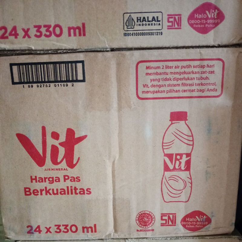 Jual Vit Air Mineral 24 botol @330ml | Shopee Indonesia