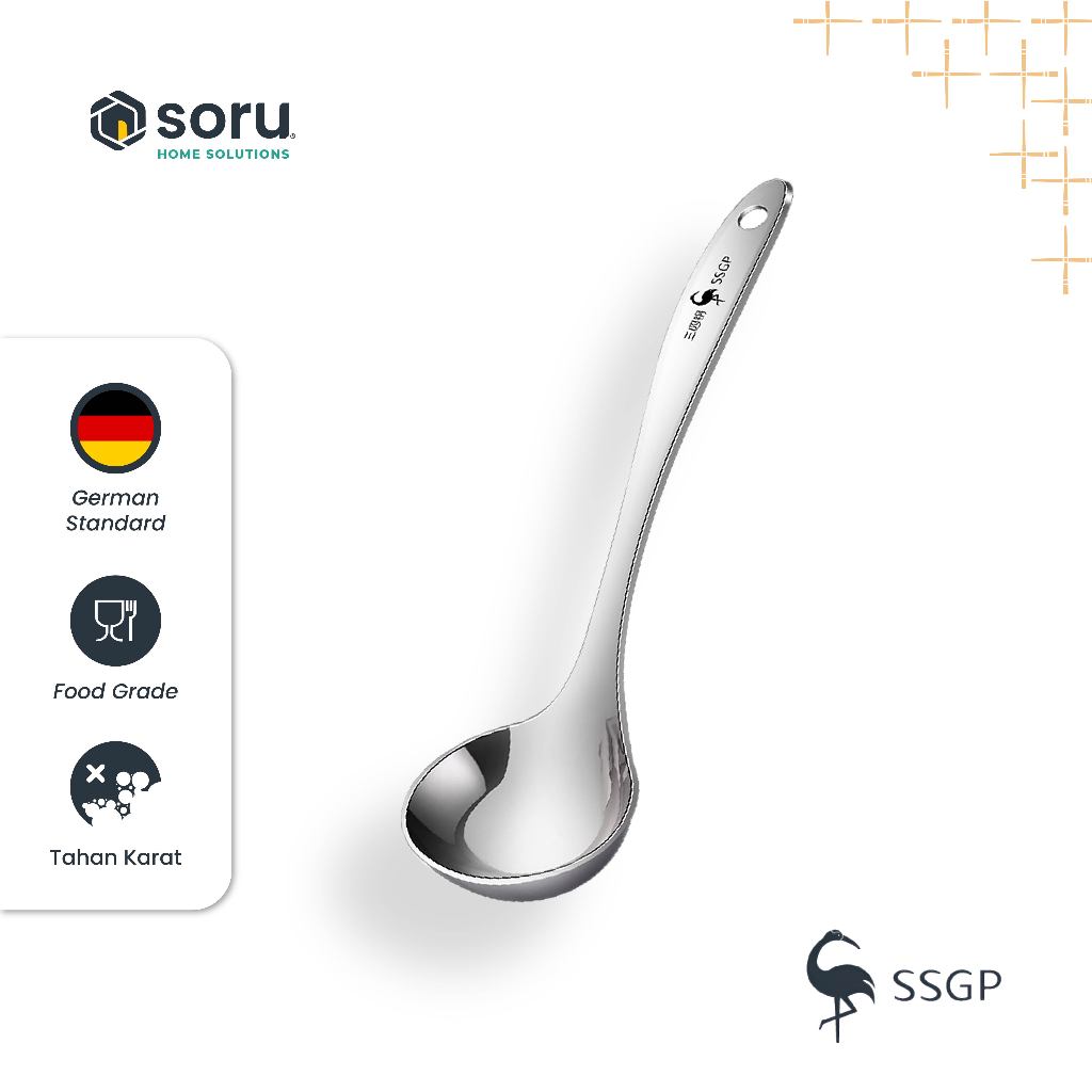 Jual SORU - Centong Sayur Kuah Sop Soup Ladle Stainless Steel SUS 304 ...