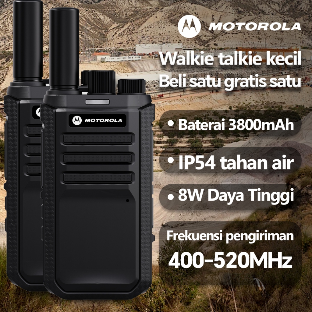 Jual HT Motorola CP1200 Walkie talkie two way radio jarak jauh 10KM Daya Tinggi 8Watt 16 Saluran ...