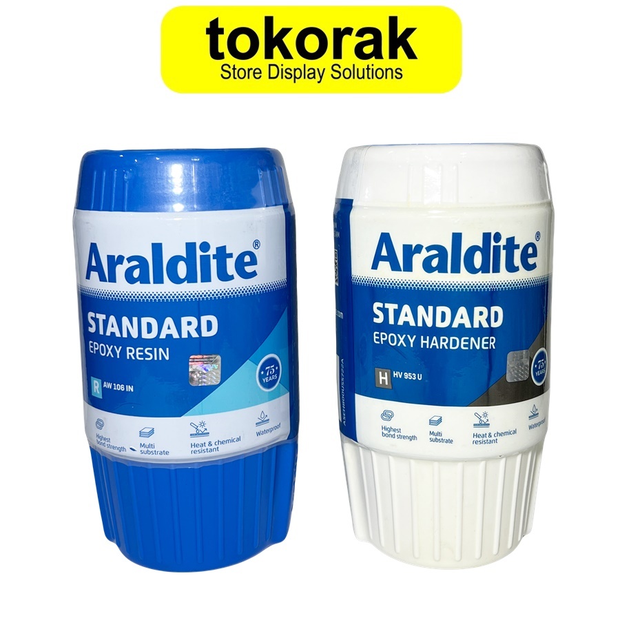 Jual ARALDITE STANDARD 1,8 KG EPOXY RESIN AW 106 IN & HV 953 U LEM ...