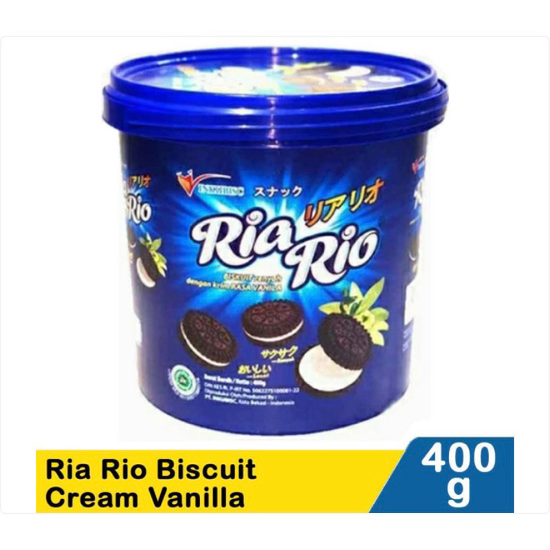 Jual Ria Rio Biscuit Cream Vanilla 400 g | Shopee Indonesia