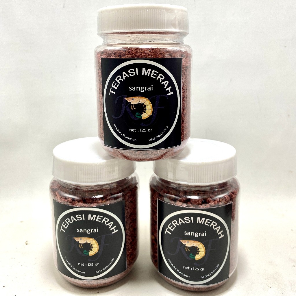 Jual Terasi Merah Sangrai Matang siap pakai 125 gr Termurah | Shopee ...