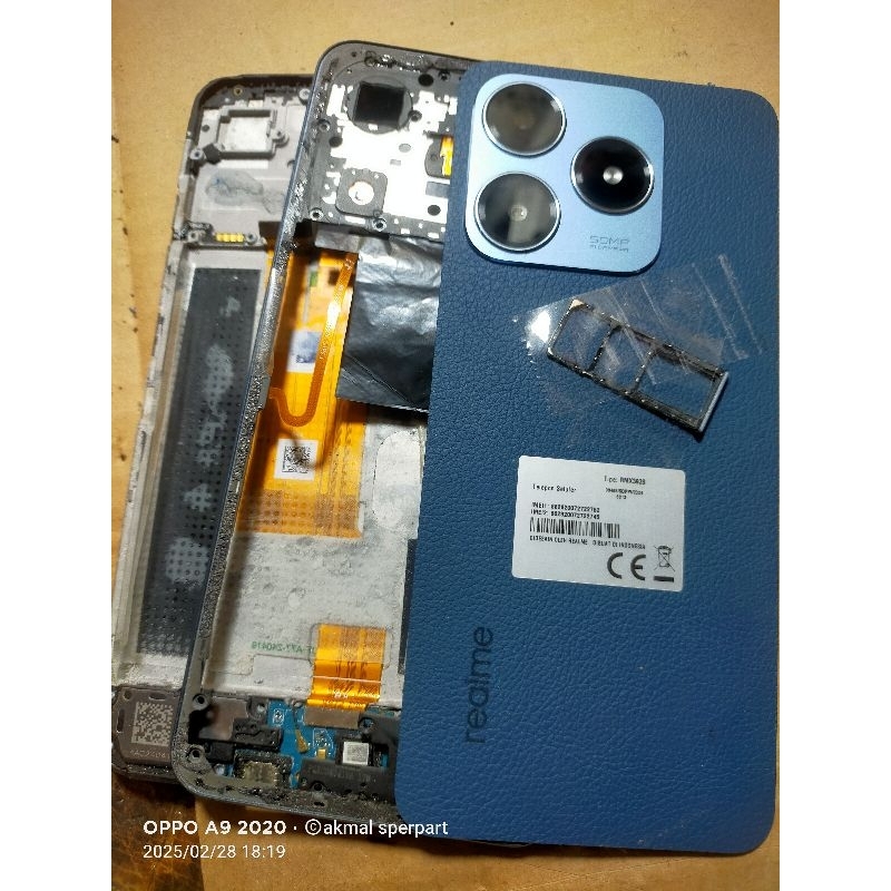 Jual LCD_BODI_BEZZEL_FRAME _BECDOOR REALMI C63 ORIGINAL COPOTAN ...