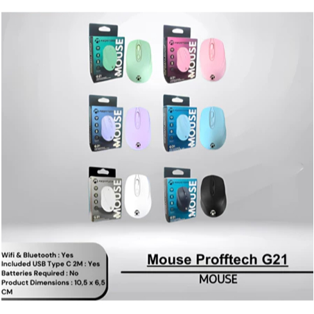 Jual Mouse Profftech Wireless Dual Mode Connection G21 | Shopee Indonesia