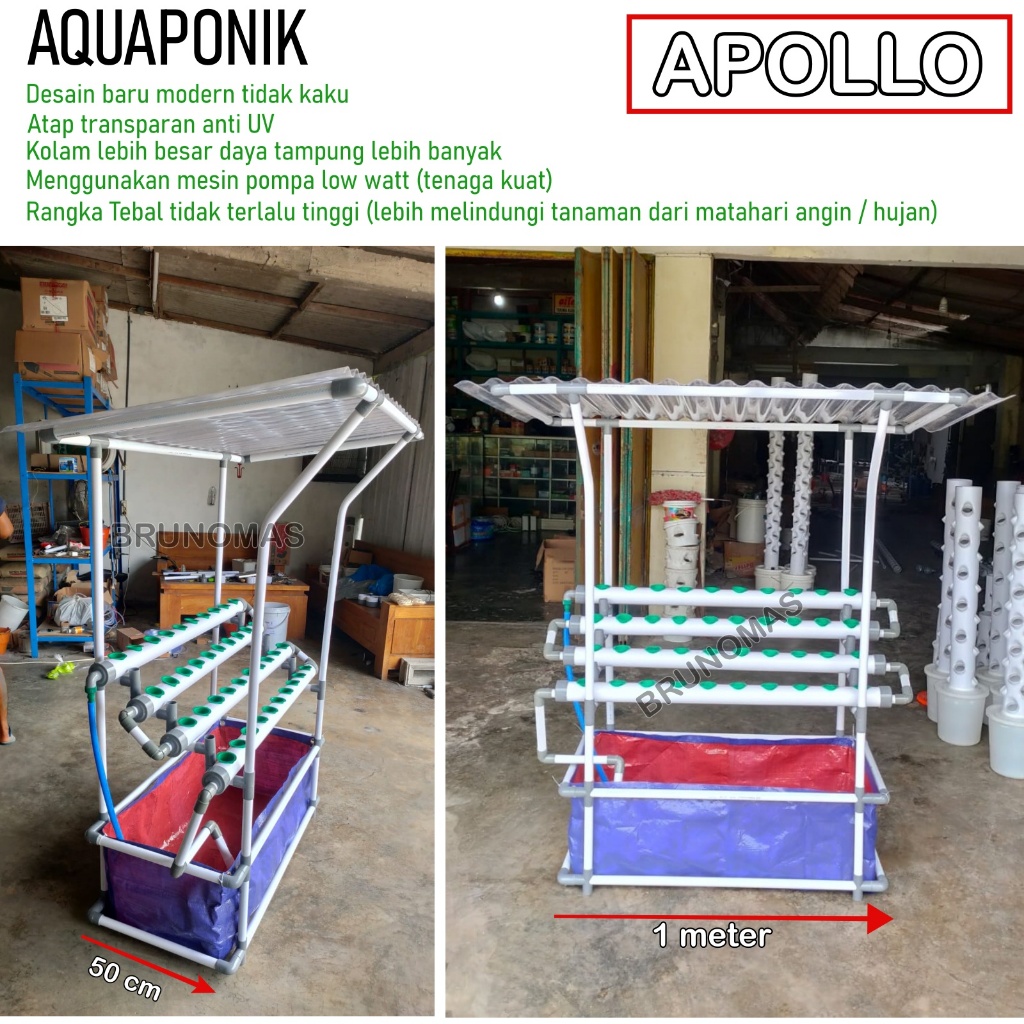 Jual APOLLO Paket Instalasi Aquaponik Atap Anti UV | Shopee Indonesia