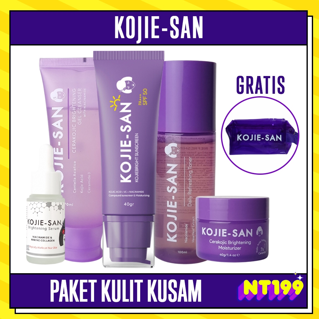Jual KOJIE SAN Brightening Complete Set Isi 5 Paket Mencerahkan Kulit ...