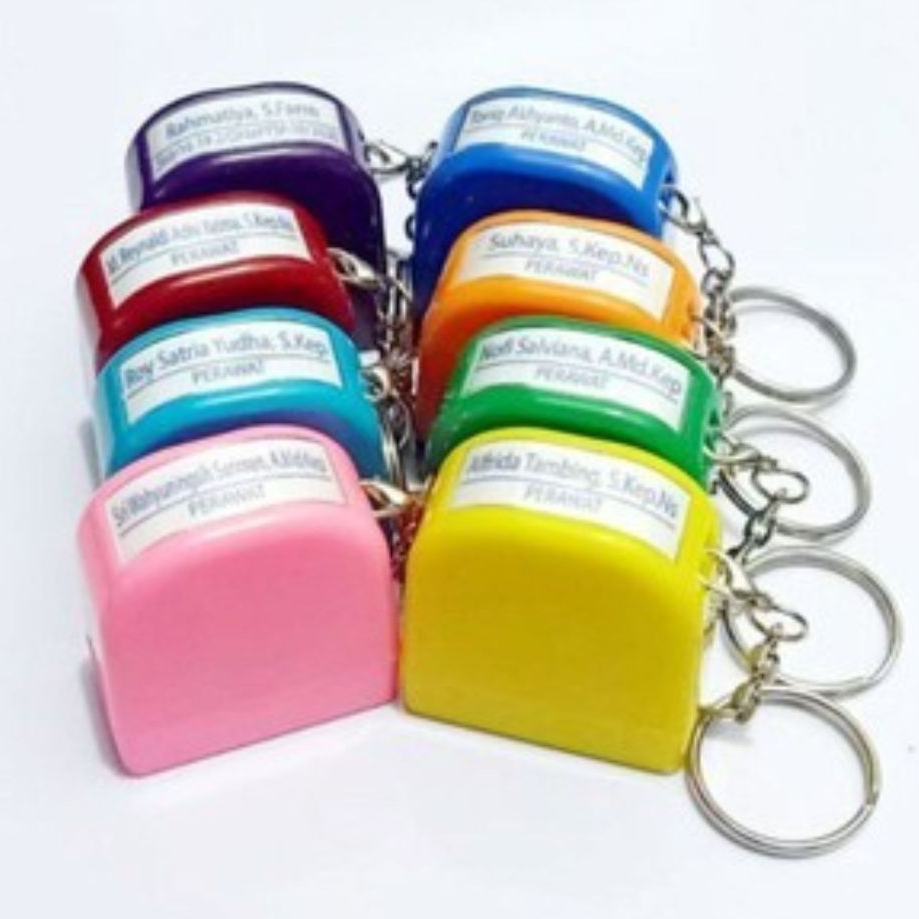 Jual Stempel Gantungan Kunci Nama Bidan Dokter Perawat Jabatan Profesi NIP SIP | Shopee Indonesia