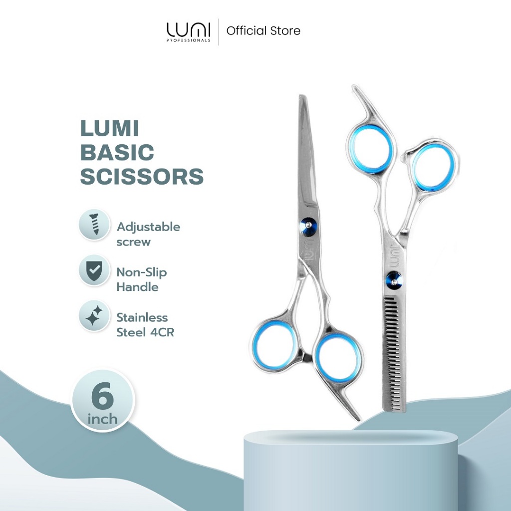 Jual Lumi Basic 6 Inch Hair Scissors Gunting Rambut Potong - Sasak ...