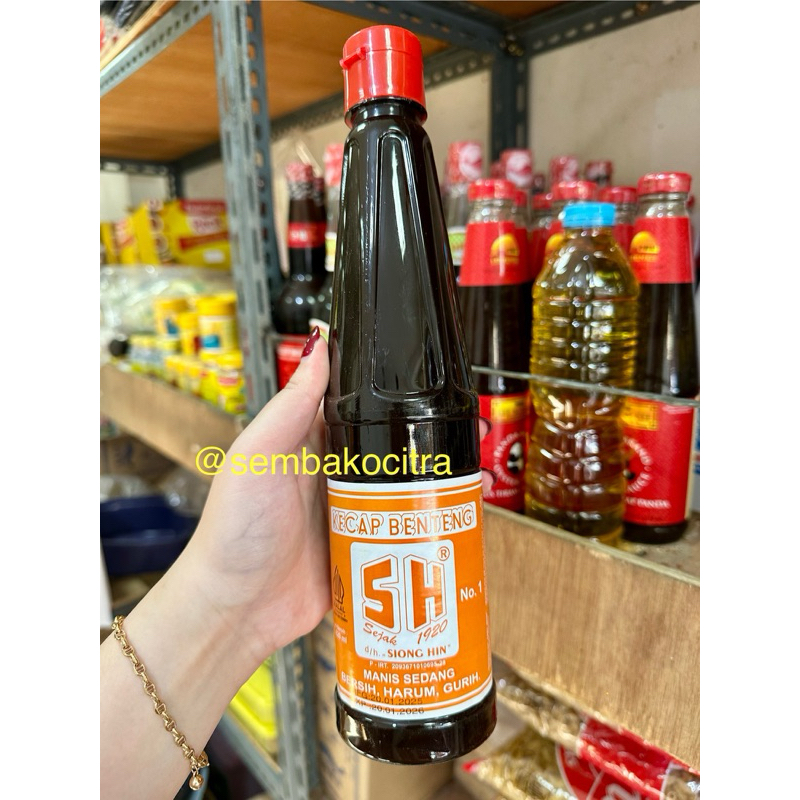 Jual KECAP SH BENTENG / KECAP BENTENG BOTOL BESAR ukuran 620ml | Shopee ...