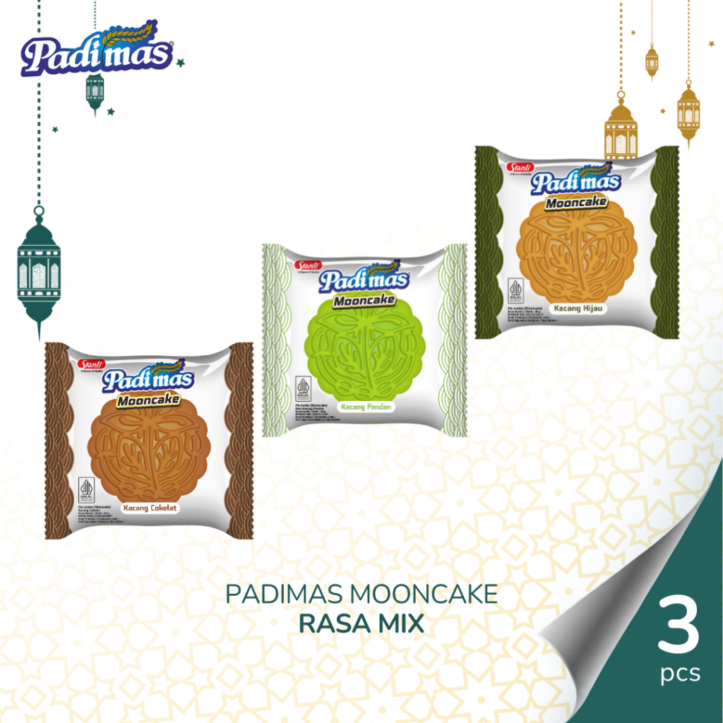 Jual Padimas Mooncake (Kue Pia/Kue Bulan) Kacang Pandan, Kacang Cokelat ...