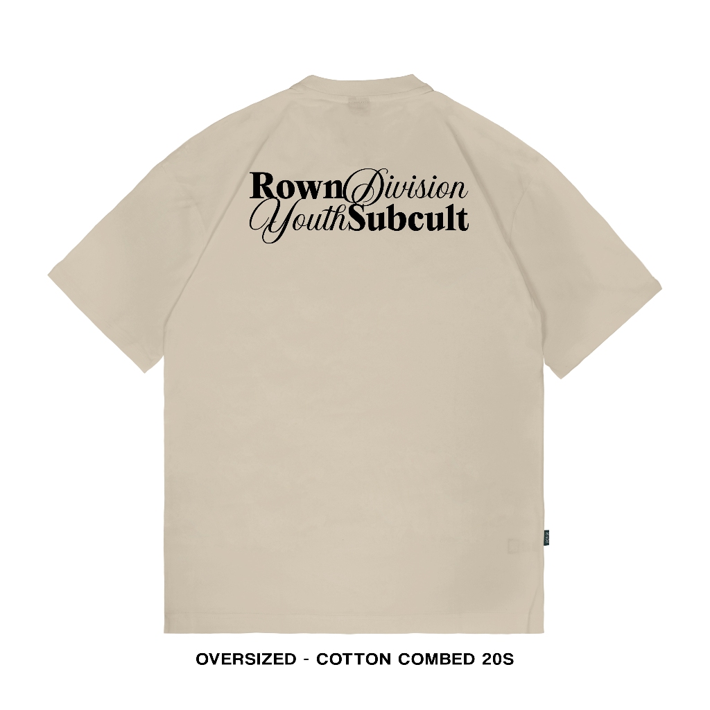 Jual Rown Division Official T-Shirt Oversize - Rowndvsn Kaos Oversized ...