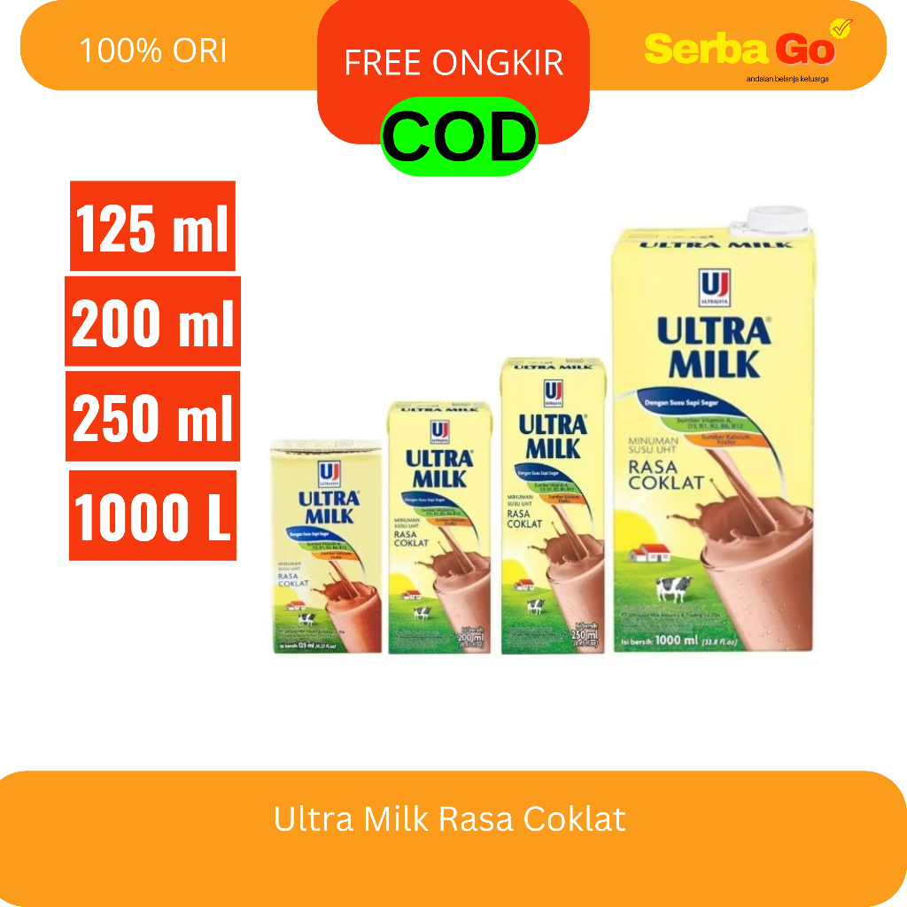 Jual Susu Kotak UHT Ultra Milk Rasa Coklat | Shopee Indonesia