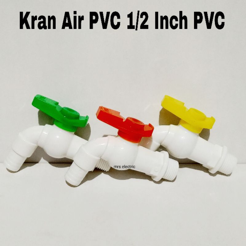 Jual KRAN AIR PVC PTK 1/2 INCH/KERAN TAMAN PVC PLASTIK 1/2" PTK ...