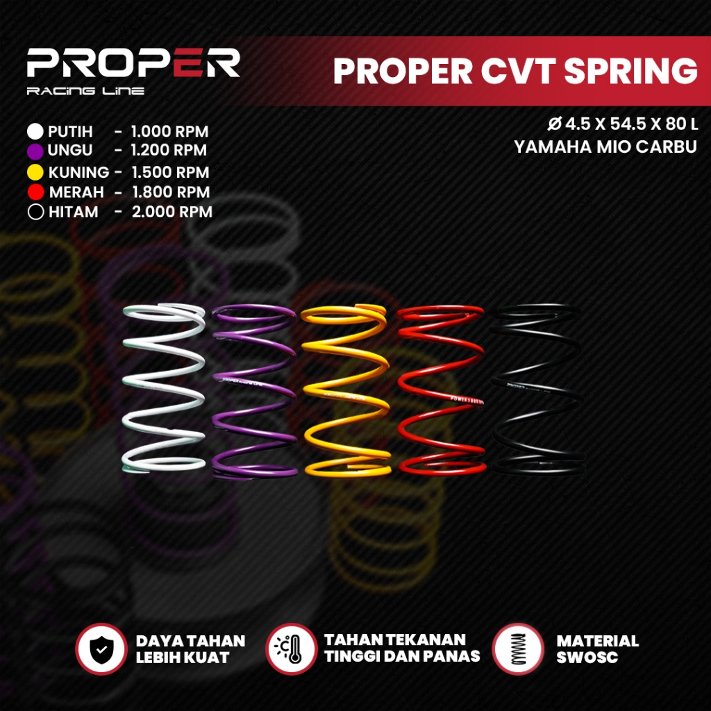 Jual PROPER RACING LINE PER CVT MIO KARBU MIO SPORTY MIO SMILE FINO ...