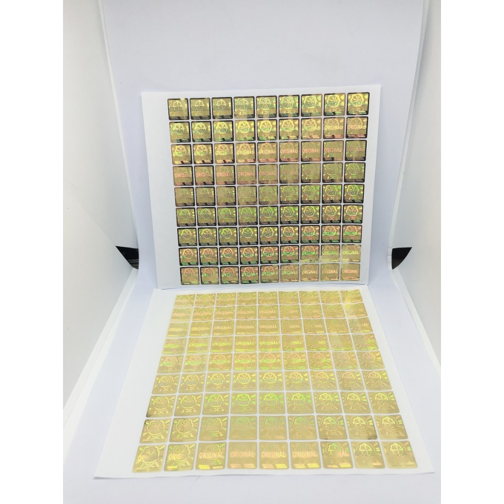 Jual { CV DINO PERMATA } STICKER HOLOGRAM ORIGINAL GOLD | Shopee Indonesia