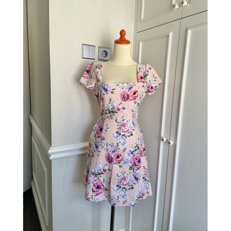 Jual Dress bunga/dress wanita/dress elegant cantik | Shopee Indonesia