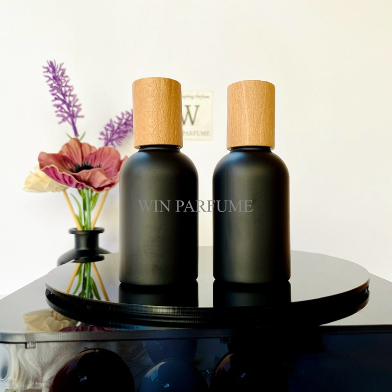 Jual Botol Parfume Mewah 30ml Labo Hitam Semi Press Tutup Wood Kayu ...