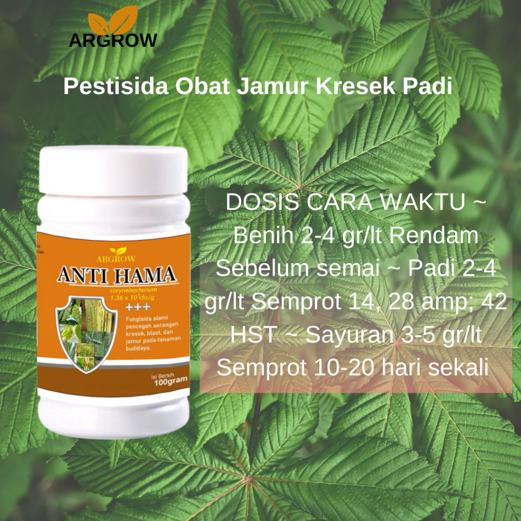 Jual Argrow Anti Hama Kesek Padi Pestisida Hayati Obat Hama Kresek ...