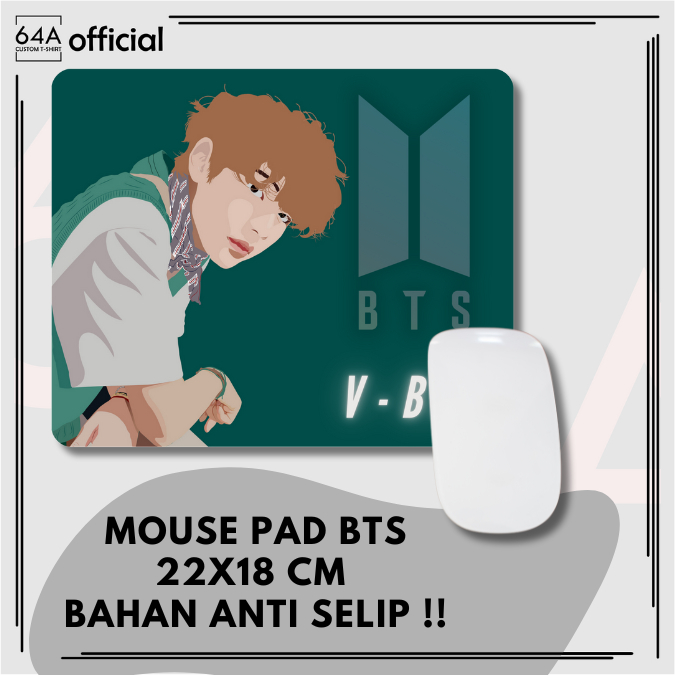 Jual MOUSE PAD V KIM TAE HYUNG BTS MOUSE PAD LAPTOP SIMPLE custom ...