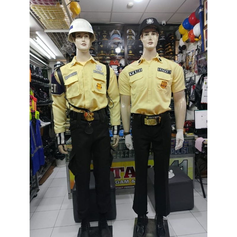 Jual Seragam Satpam Terbaru Krem Gaia Premium Seragam PDH dan PDL | Shopee Indonesia