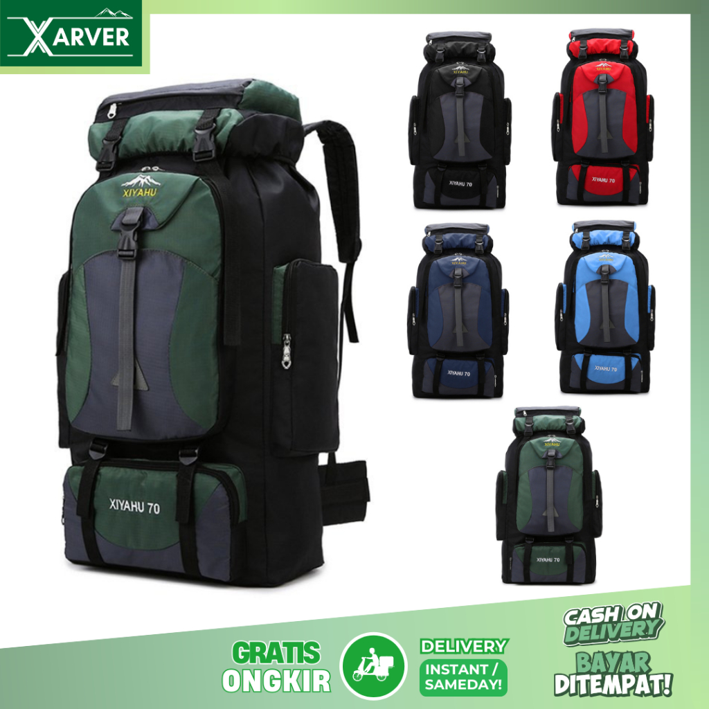 Jual Tas Ransel Hiking Gunung 70L Backpack Outdoor Travel Camping ...