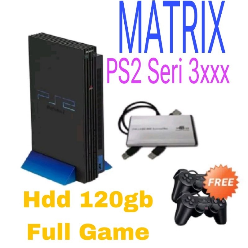 Jual Console PS2 Fat PlayStation 2 Fat Matrix Hdd 120gb Full Game Seri ...