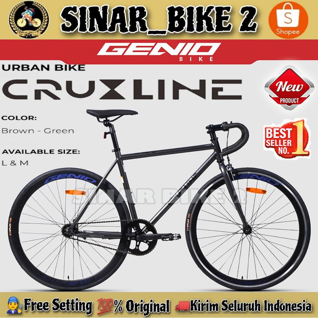 Jual Sepeda Fixie GENIO CRUXLINE 700C | Shopee Indonesia