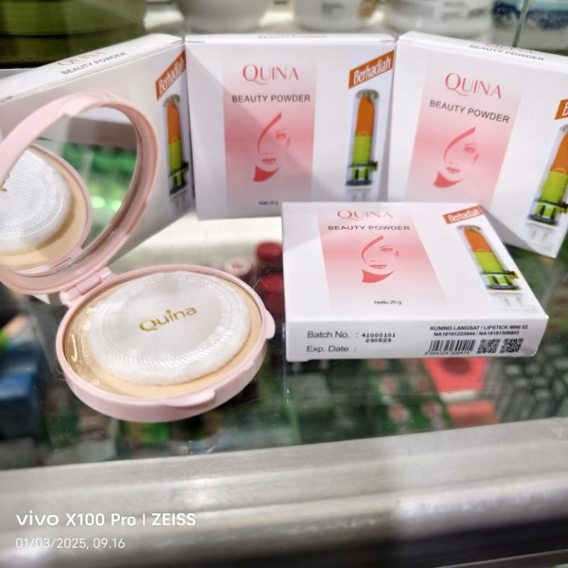 Jual Bedak padat Quina compact | Shopee Indonesia