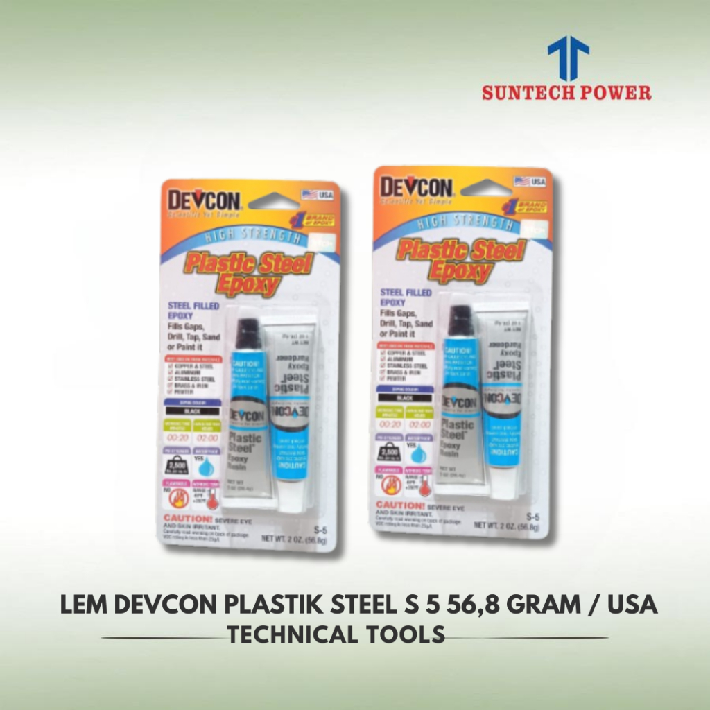 Jual Lem Besi Devcon S5 Plastic Steel 5 Menit Epoxy Lem Besi USA ...