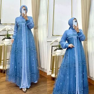 Jual Gamis Lebaran 2025 Model Gamis Terbaru Remaja Amelda Dress KF ...