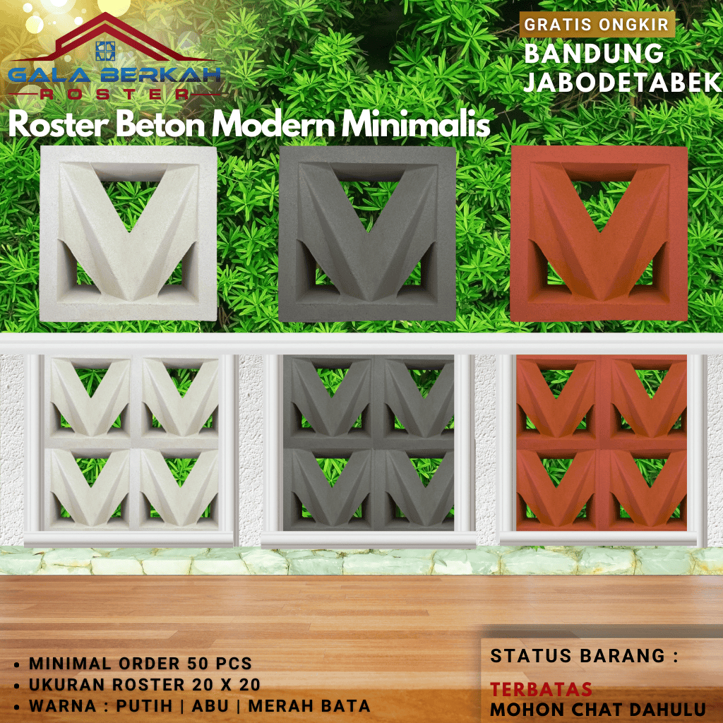 Jual ROSTER BETON MINIMALIS, Loster Beton Minimalis, Lubang Angin ...