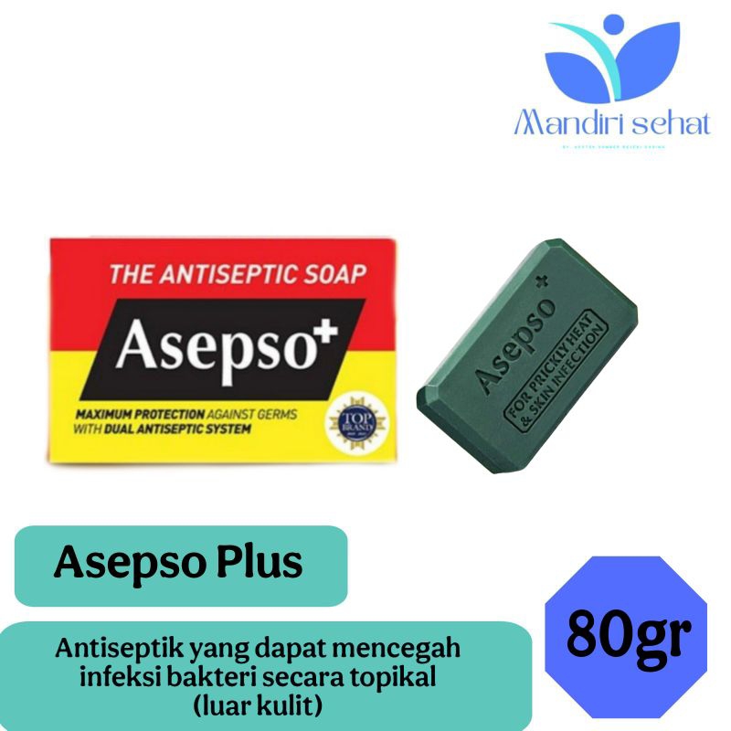 Jual Asepso Soap 80g (Original) - Sabun antiseptik, mengurangi biang keringat dan infeksi kulit ...