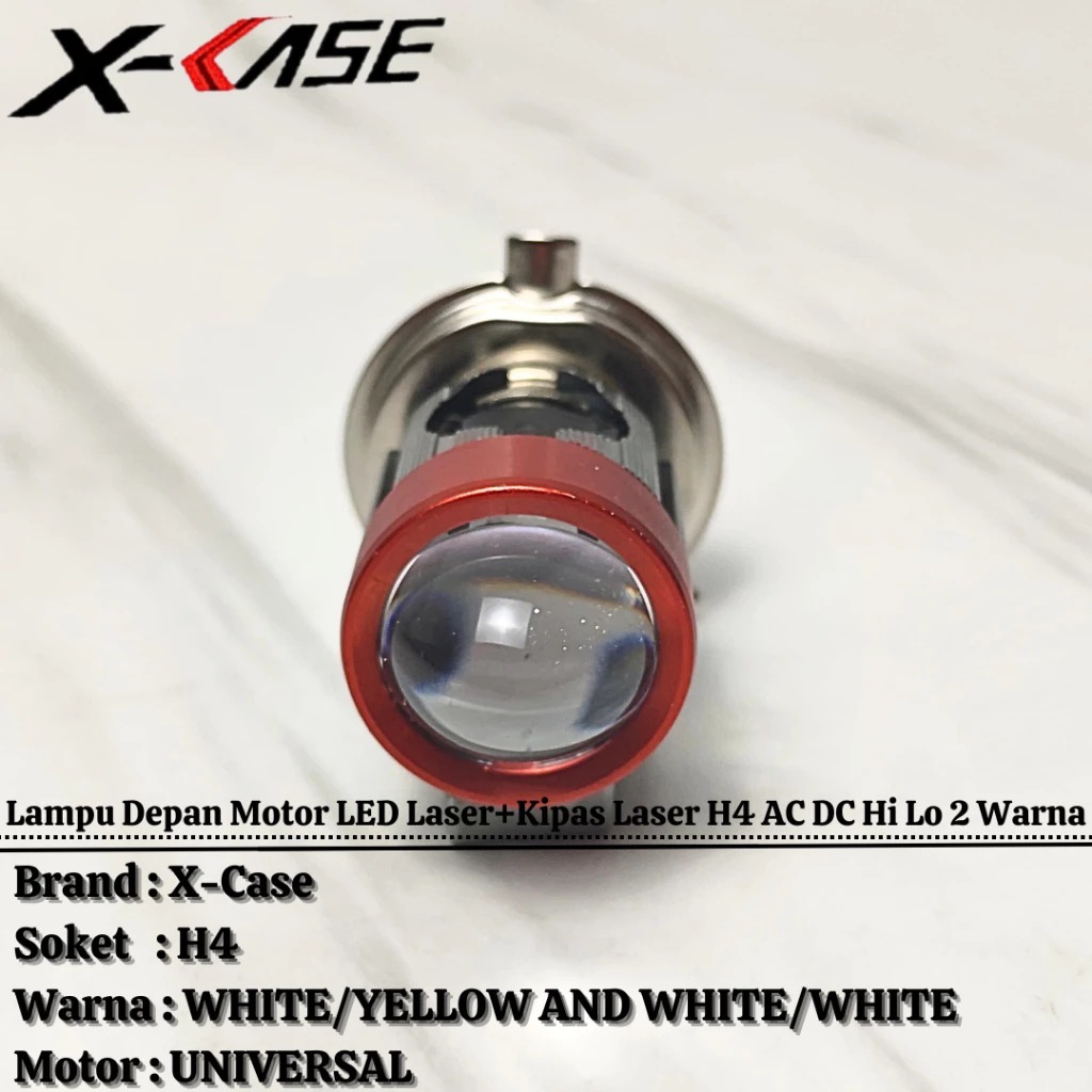 Jual Lampu Led Laser Senja Biru Motor AC DC Hi Lo 2 Warna H4 Untuk ...