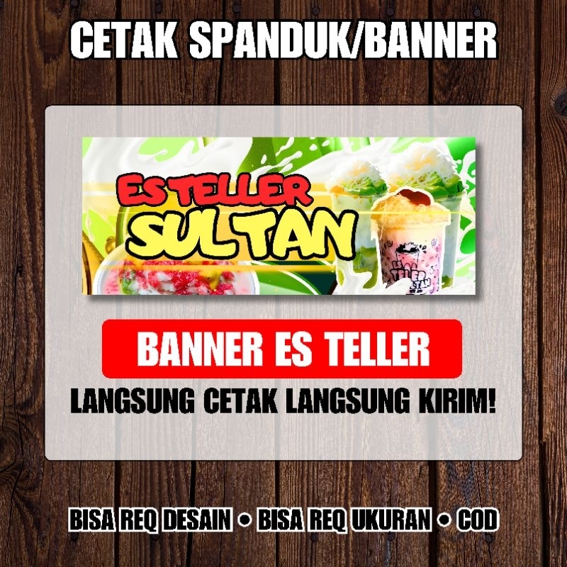 Jual SPANDUK ES TELER SULTAN BANNER ES TELER CREAMY BANNER ES TELLER ...
