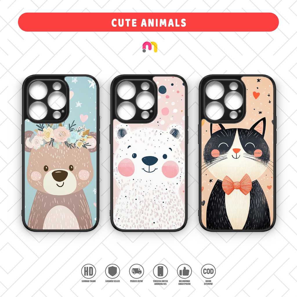 Jual Casing Cute Animals Premium Semua Tipe Handphone Softcase | Shopee ...