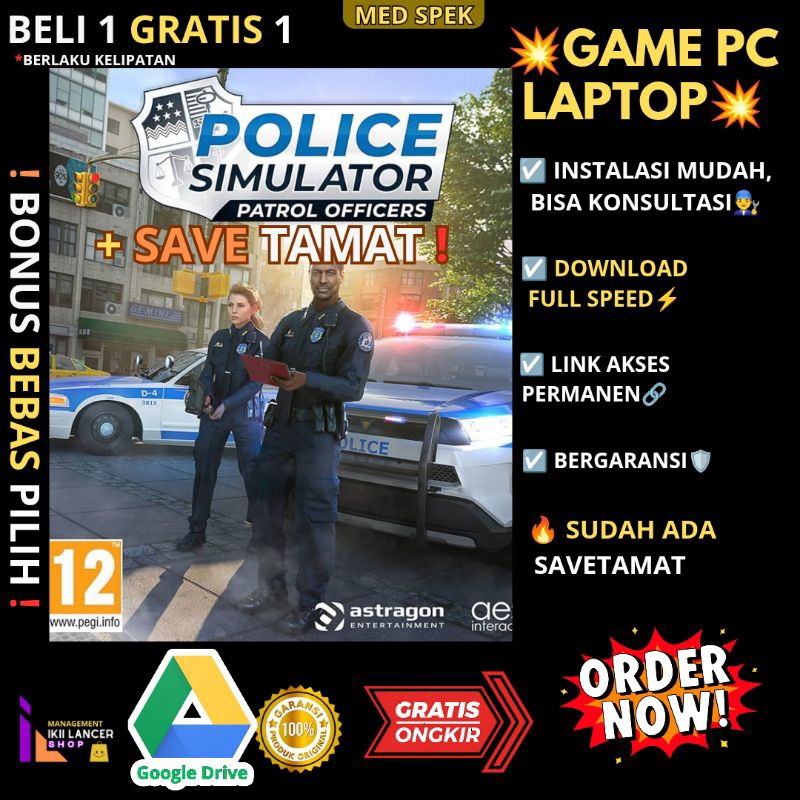 Jual Police Simulator Patrol Officers (2022) - PC LAPTOP GAMES - CARA INSTALL MUDAH! | Shopee ...