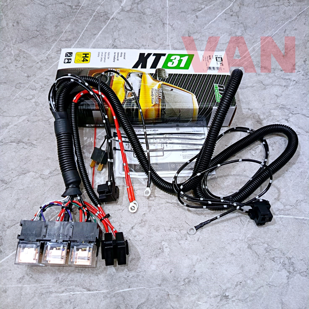 Jual KABEL RELAY SET LAMPU H4 MOBIL - MX XT SERIES 3 RELAY 12V UNTUK 2 ...