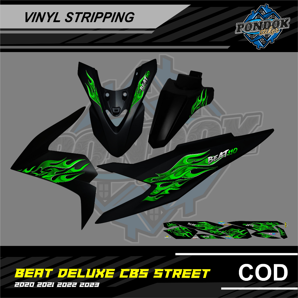 Jual STRIPPING SIMPEL MURAH HONDA BEAT DELUXE CBS STREET 2020 2021 2022 ...