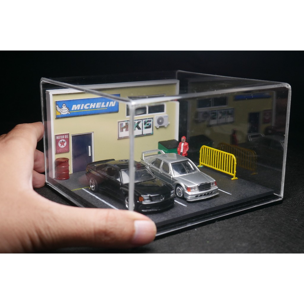 Jual Mini Diorama Diecast Hotwheels, Tomica, Mini GT 1:64 + Akrilik ...