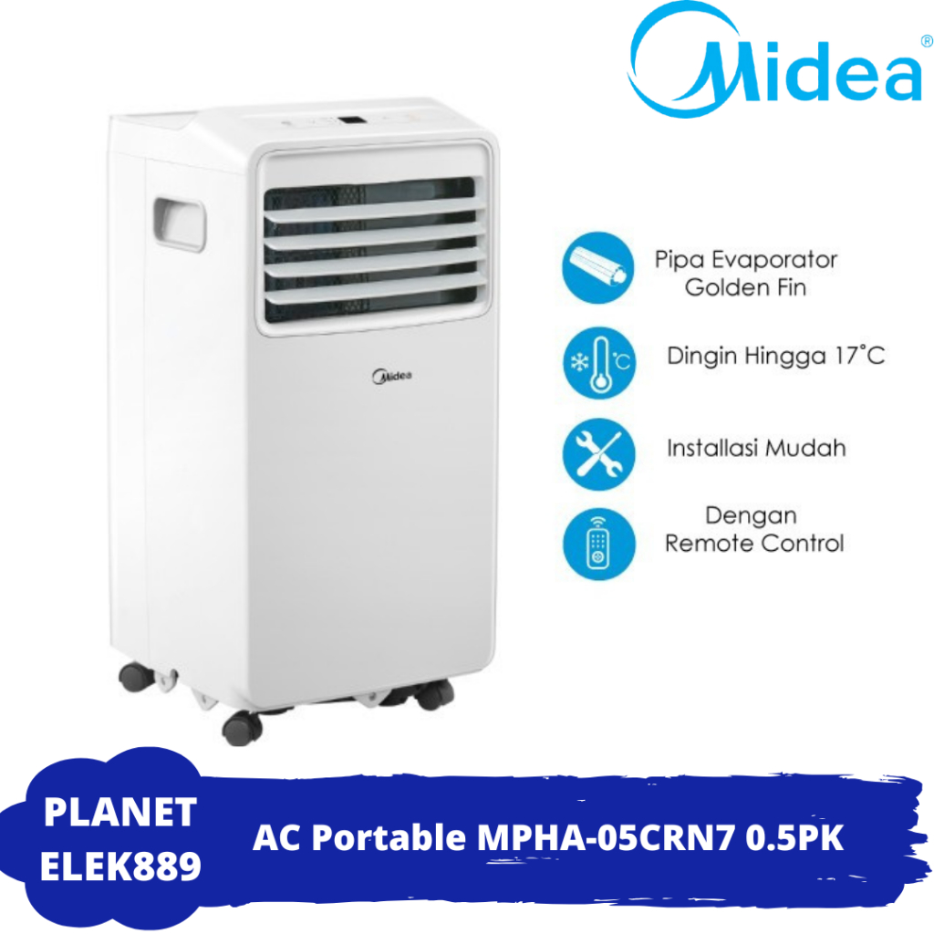 Jual AC Portable Midea MPHA-05CRN7 Multiple Function Air Conditioner 1 ...