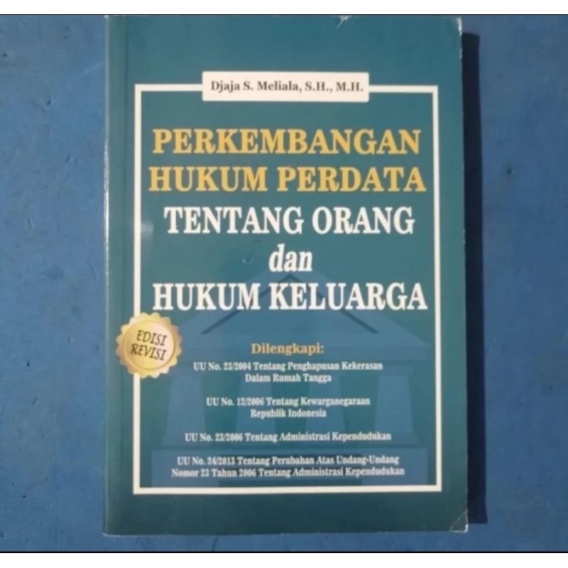 Jual PERKEMBANGAN HUKUM PERDATA TENTANG ORANG DAN HUKUM KELUARGA- DJAJA ...