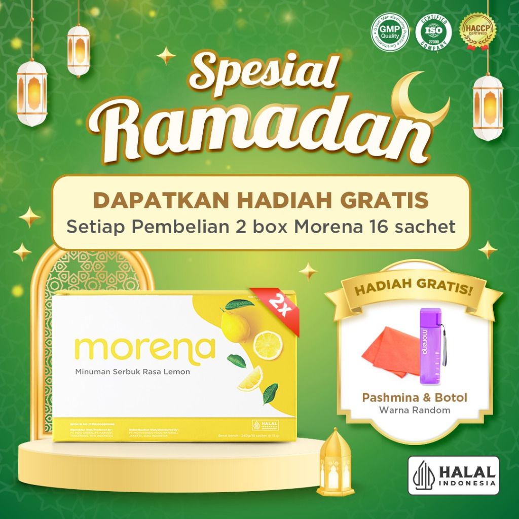 Jual [2DUS] PROMO LEBARAN 2025 - 2 BOX Morena Fiber 2 Week (16 Sachet ...