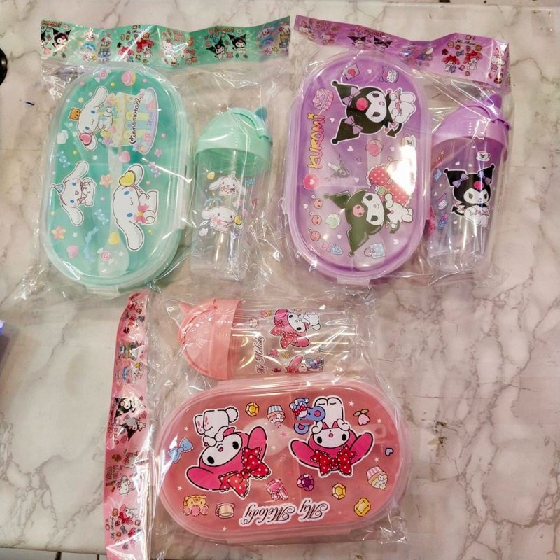 Jual PAKET SET TEMPAT MAKAN SEKAT 3 DAN BOTOL MINUM ROYAL STAR 70912 KUROMI MELODY CINNAMOROLL ...