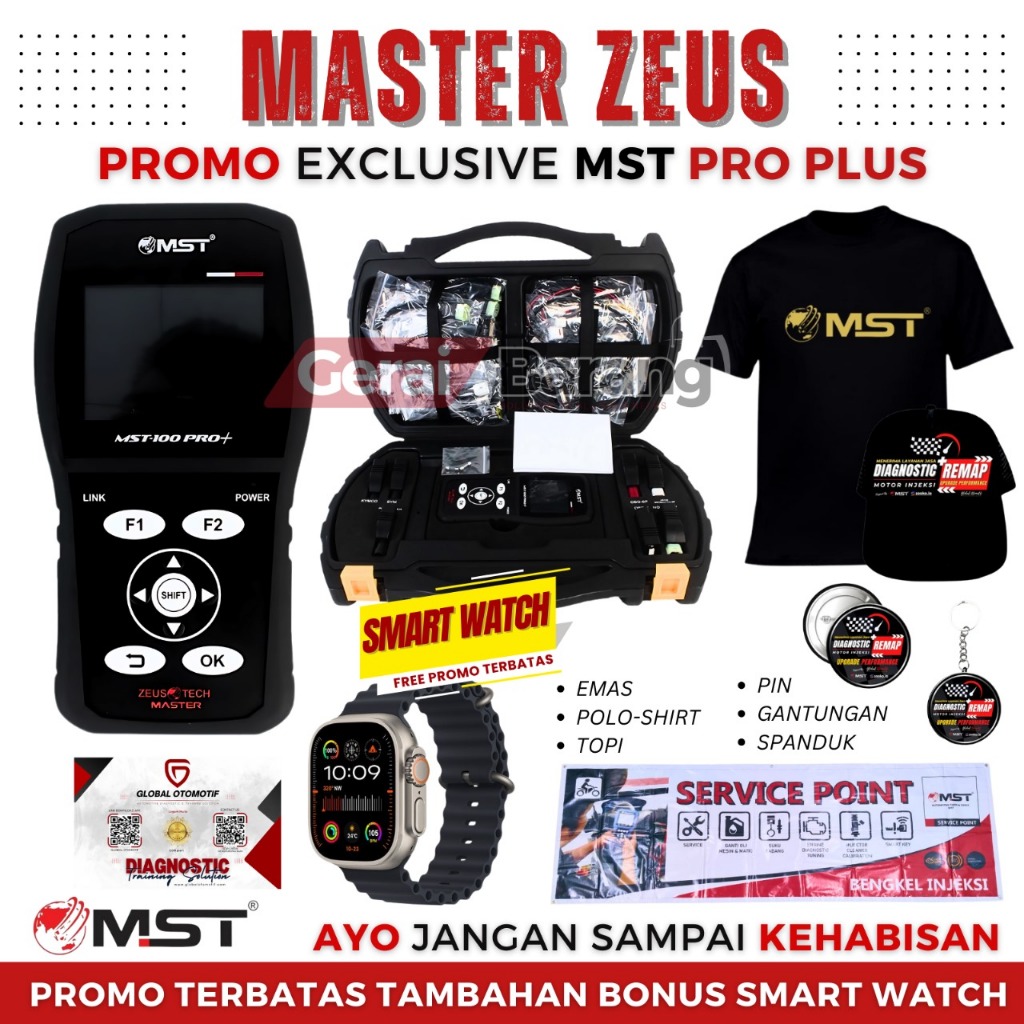Jual Scanner Motor Injeksi Universal MASTER ZEUS MST 100 PRO PLUS ...