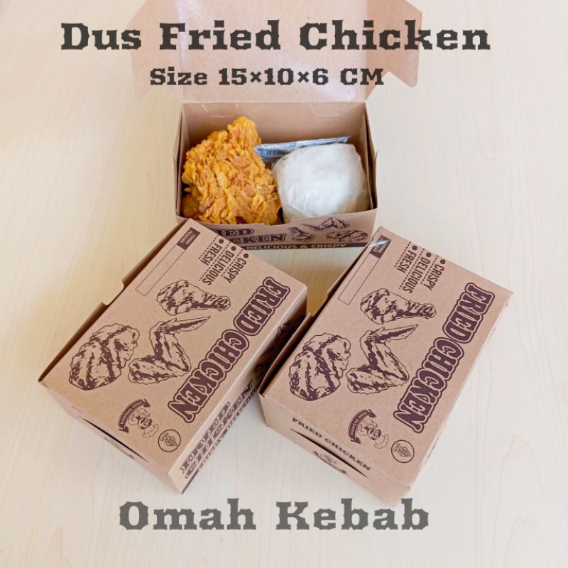 Jual Dus fried chicken / Box fried chicken / Kemasan fried chicken ...