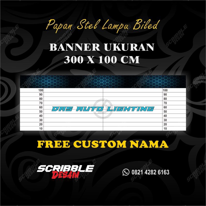 Jual Banner Papan Stel Lampu Biled | Shopee Indonesia
