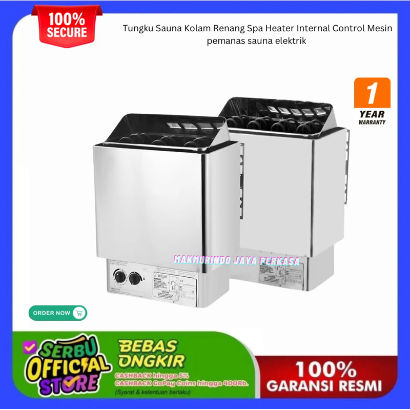 Jual Tungku Sauna Kolam Renang Spa Heater Internal Control 8Kw Mesin ...