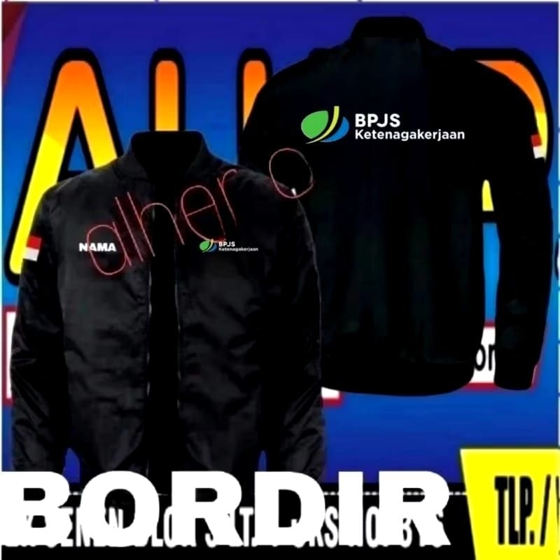 Jual baru Jaket bordir BPJS ketenagakerjaan jaket BPJS ketenagakerjaan ...