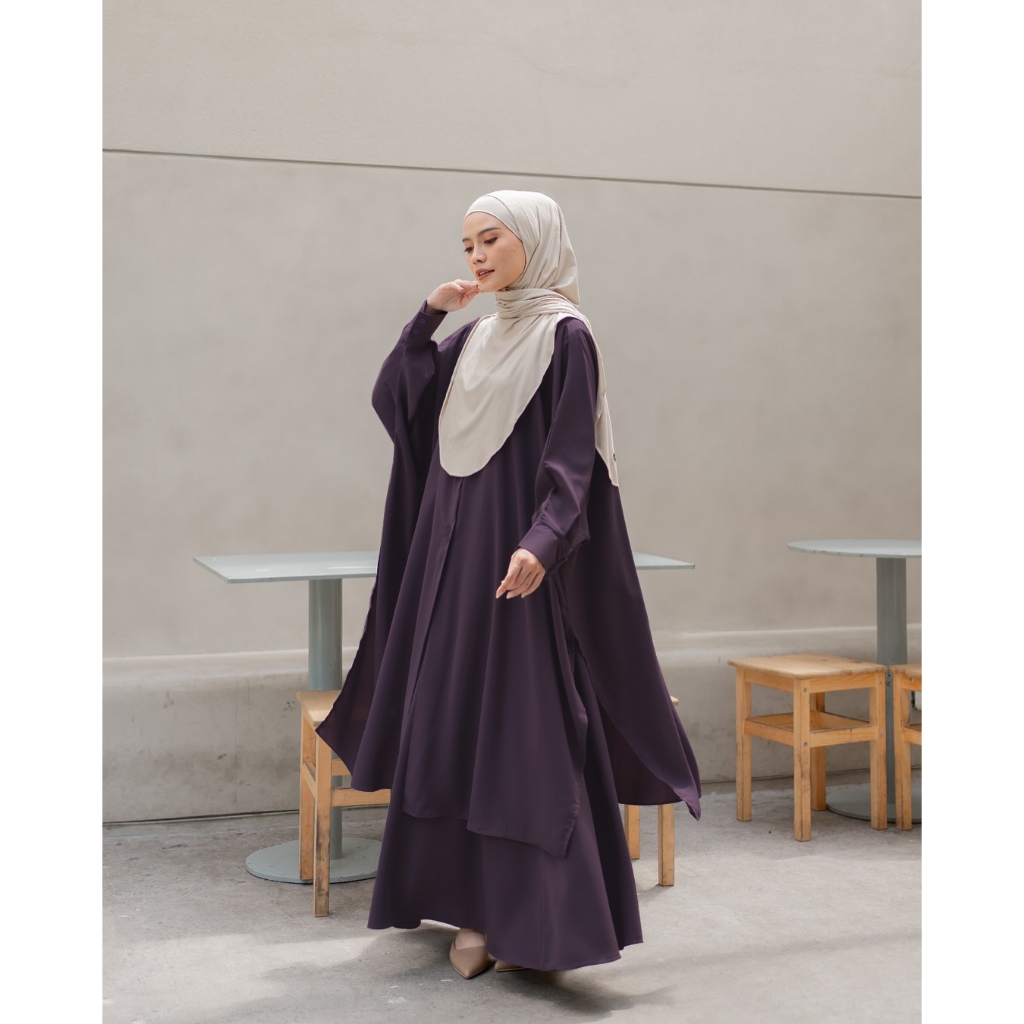 Jual Aina | Faheera Abaya One Set Syari Setelan Wanita Muslimah 2 in 1 ...