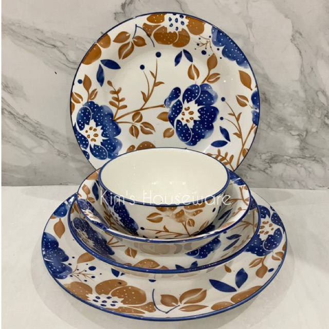 Jual Piring | mangkok porcelain motif | piring tebal | piring hampers ...
